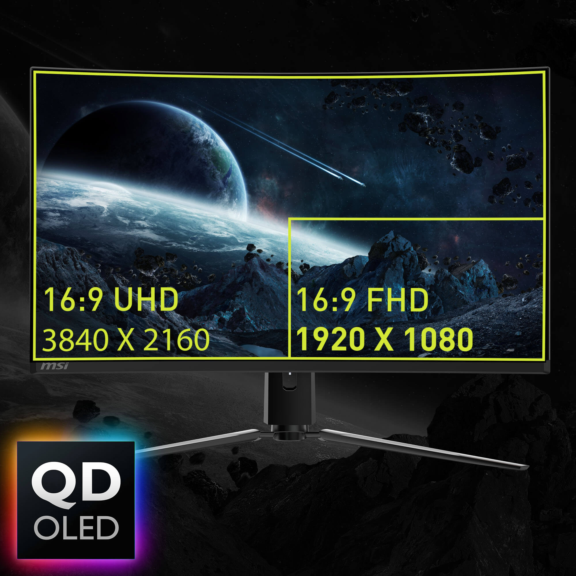 MSI 32" 165 Hz OLED UHD Gaming Monitor Adaptive Sync MAG 321CUP QD-OLED - Newegg.com